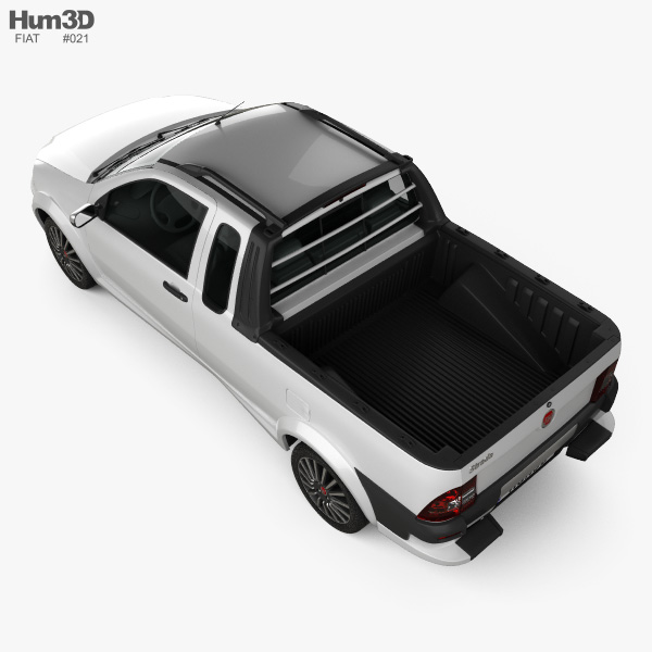 Fiat Strada Crew Cab Sporting 2014 3D model - Download Pickup on ...