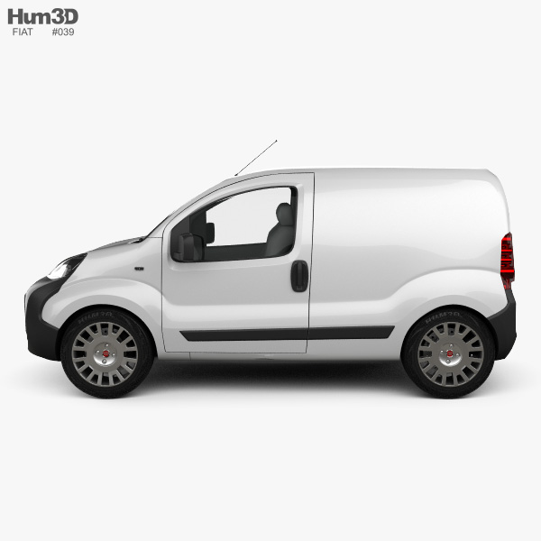 Fiat Fiorino Panel Van 2014 3D model - Download Van on 3DModels.org