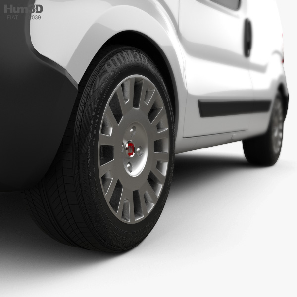Fiat Fiorino Panel Van 2014 3D model - Download Van on 3DModels.org