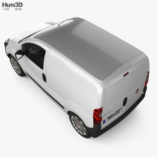 Fiat Fiorino Panel Van 2014 3D model - Download Van on 3DModels.org