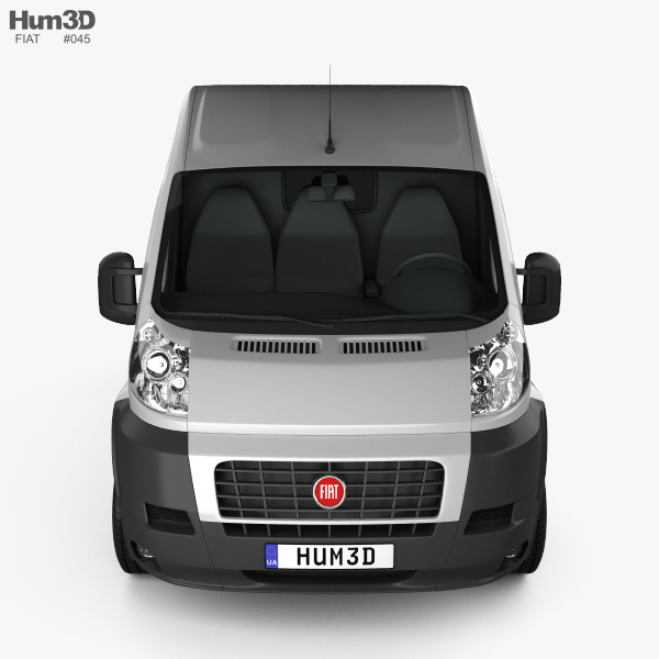 Fiat Ducato Panel Van LWB 2013 3D 모델 - 다운로드 Van on 3DModels.org