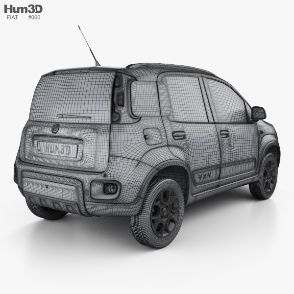 Fiat Panda 4×4 2015 Modelo 3D - Descargar Hatchback activado 3DModels.org