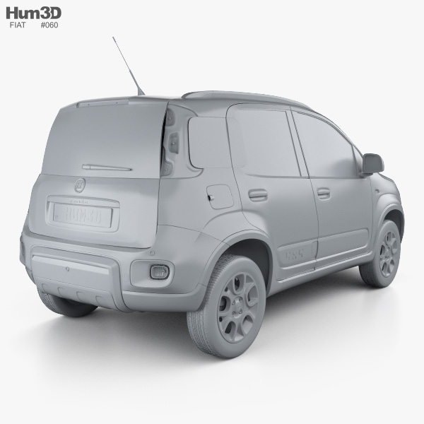 Fiat Panda 4×4 2015 3D model - Download Hatchback on 3DModels.org