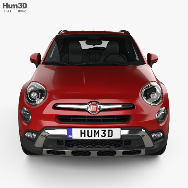 Fiat 500X Cross 2017 3D model - Download Crossover SUV on 3DModels.org