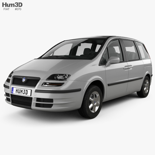 Model 3D Fiat Ulysse 2010 - Descarcă Van pe 3DModels.org