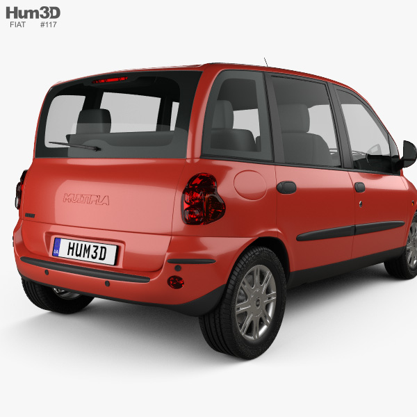 Fiat Multipla 2004 3D model - Download Van on 3DModels.org