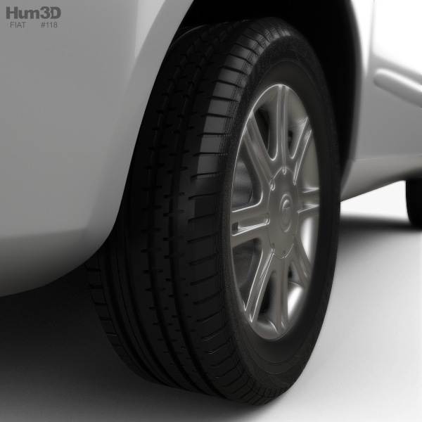 Fiat Multipla 2010 3D model - Download Van on 3DModels.org