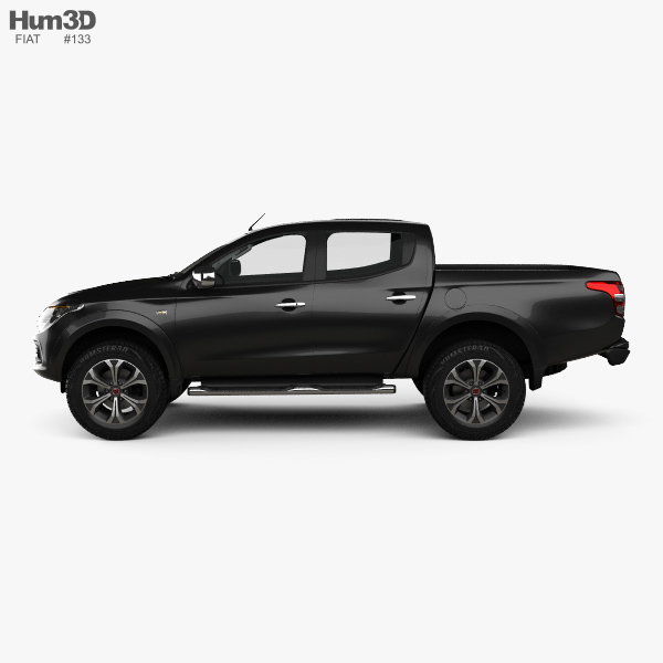Fiat Fullback Double Cab with HQ interior 2019 3D model - Download ...