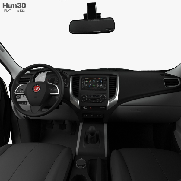 Fiat Fullback Double Cab with HQ interior 2019 3D model - Download ...