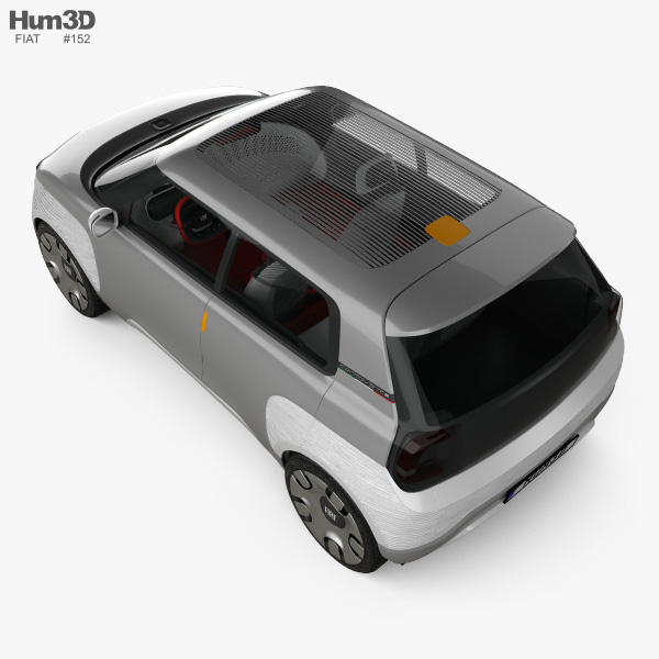 Fiat Centoventi con interior 2020 Modelo 3D - Descargar Hatchback on ...