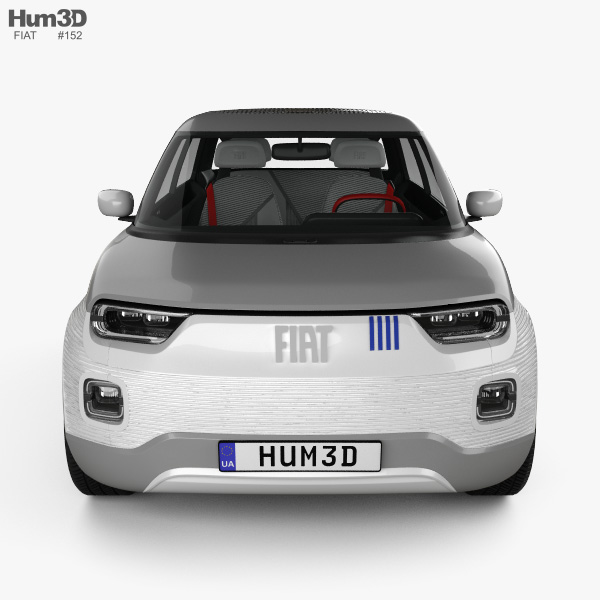 Fiat Centoventi with HQ interior 2020 3D model - Download Hatchback on ...