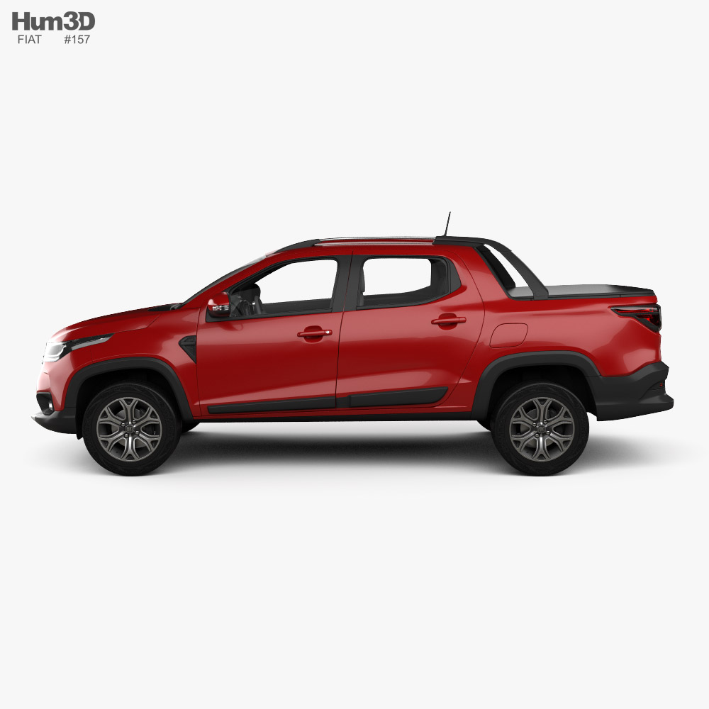 Fiat Strada CD Volcano con interior 2023 Modelo 3D - Descargar Pickup ...
