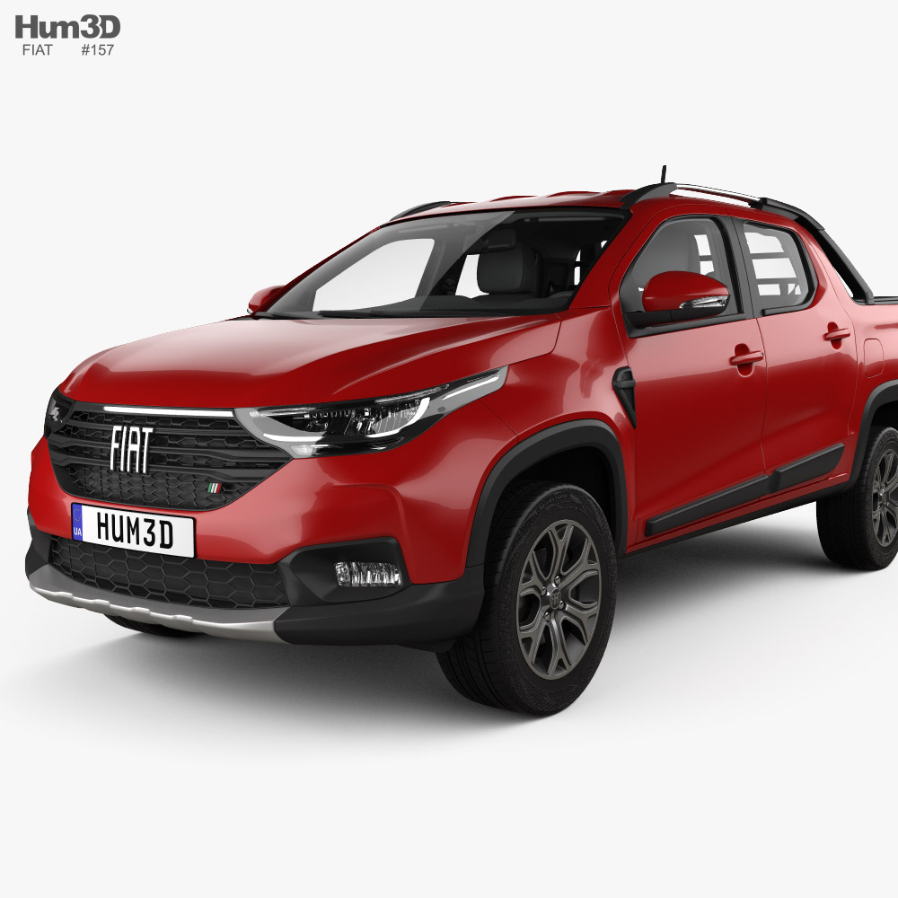 Fiat Strada CD Volcano con interior 2023 Modelo 3D - Descargar Pickup ...