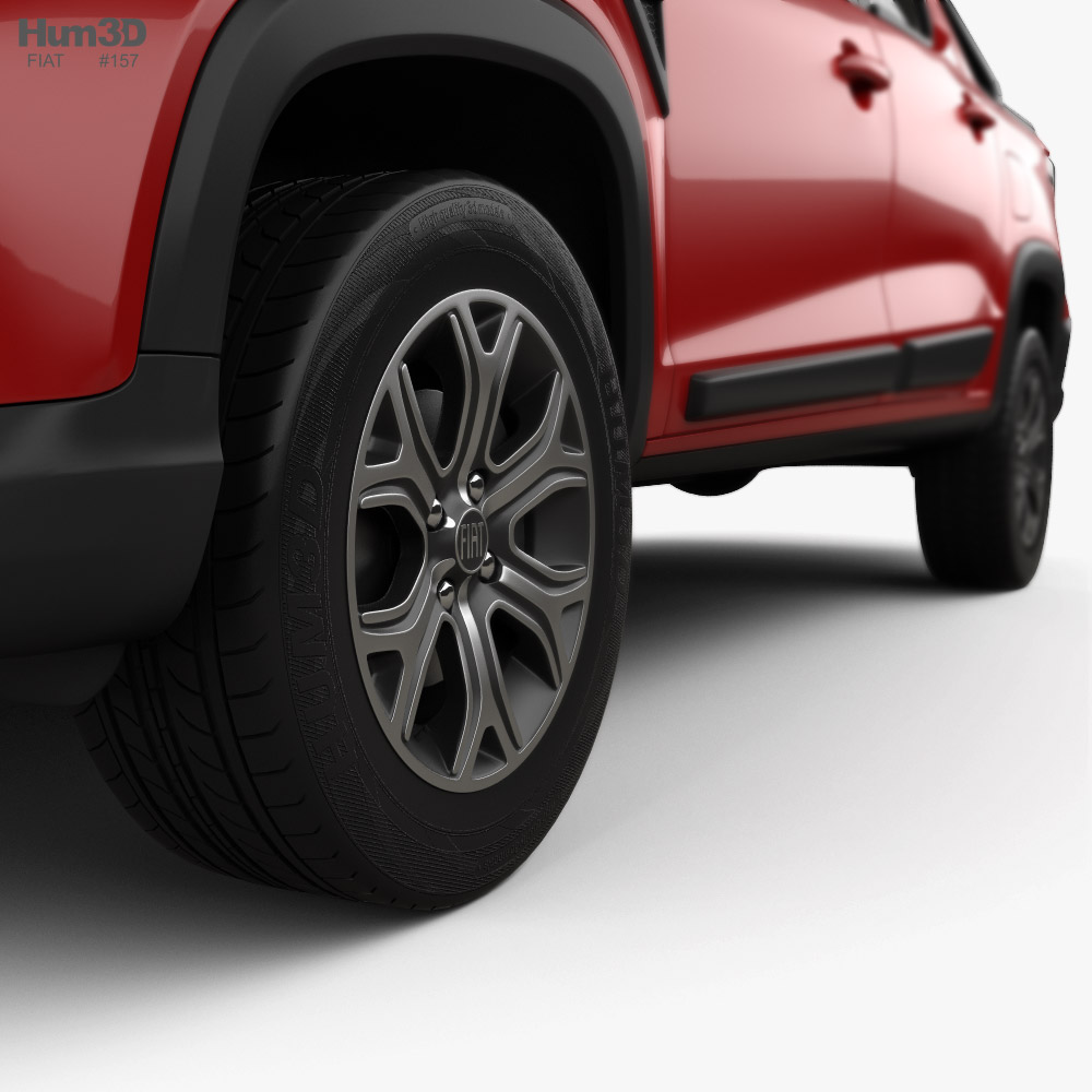 Fiat Strada CD Volcano with HQ interior 2023 3D model - Download Pickup ...
