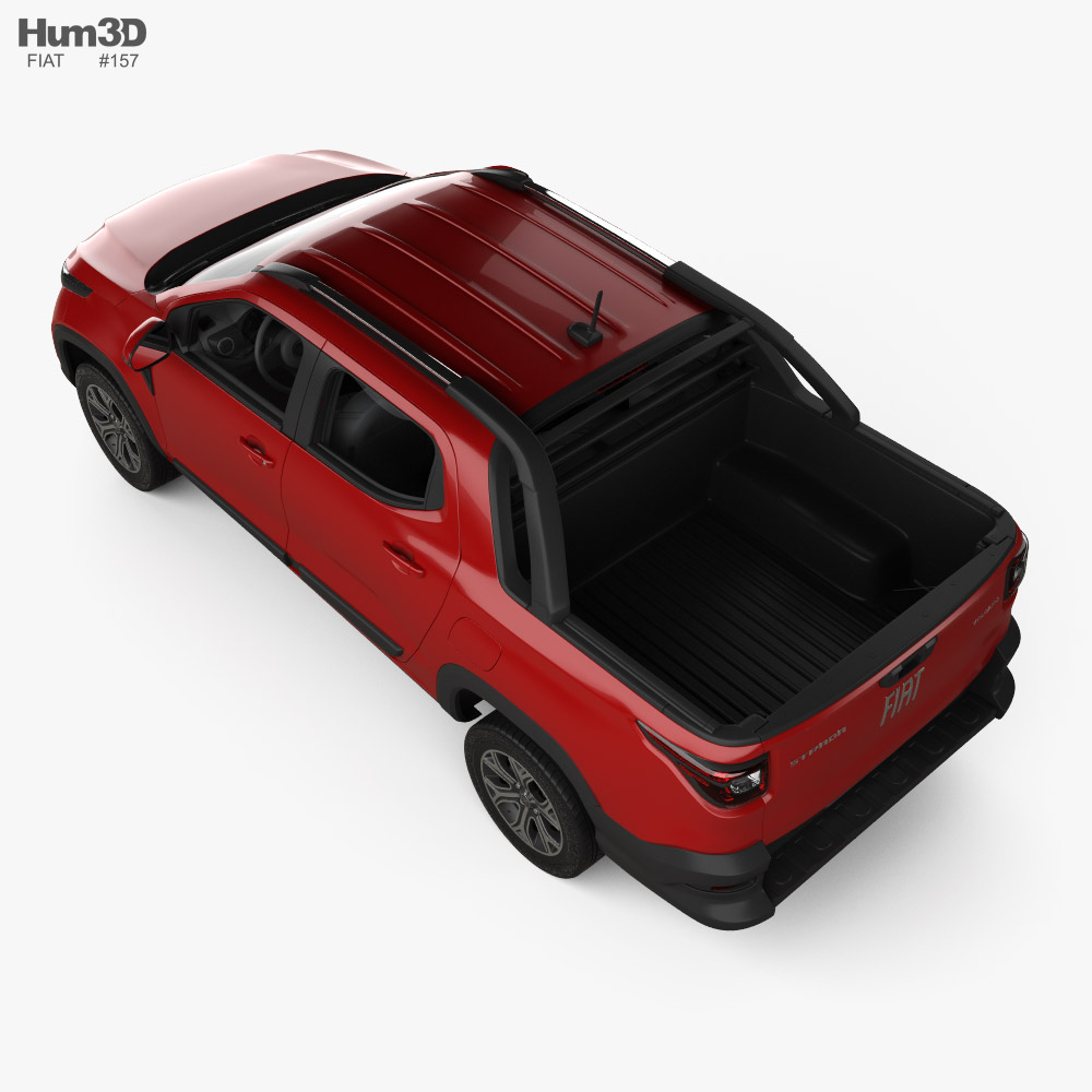 Fiat Strada CD Volcano con interior 2023 Modelo 3D - Descargar Pickup ...