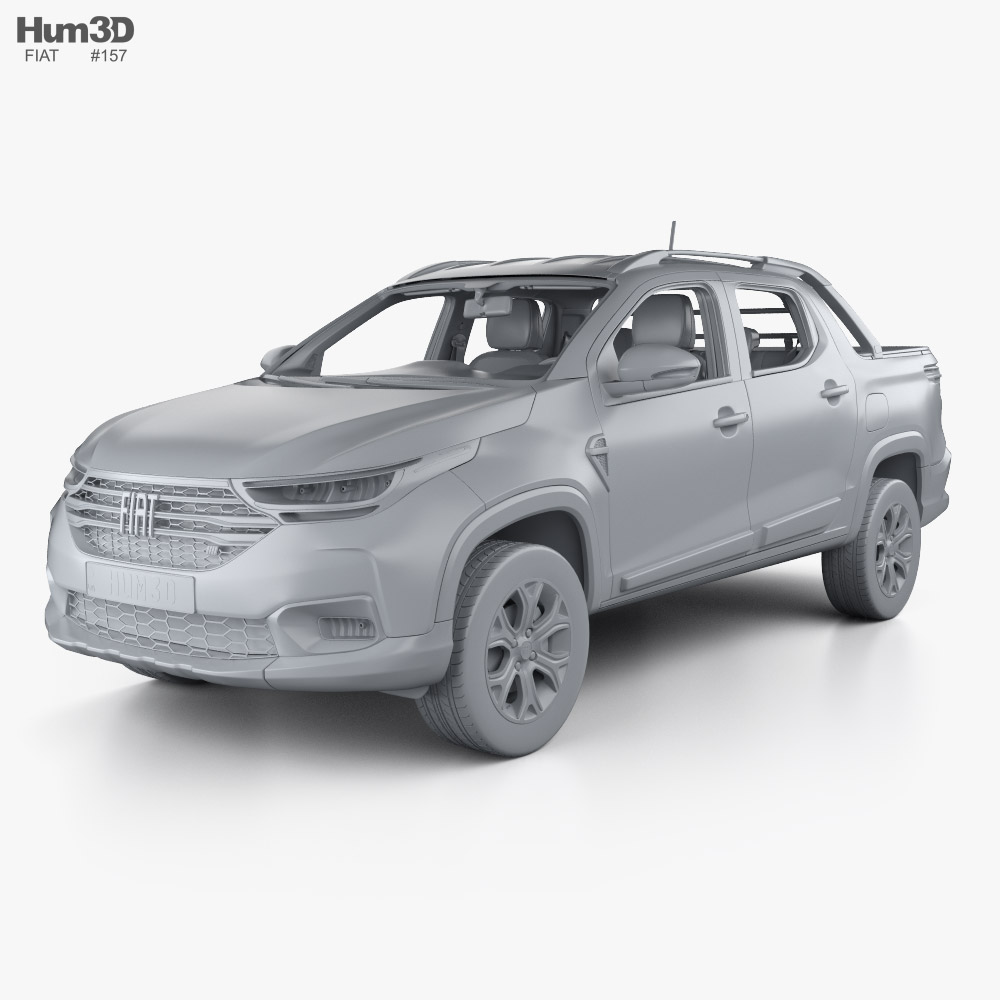 Fiat Strada CD Volcano with HQ interior 2023 3D model - Download Pickup ...