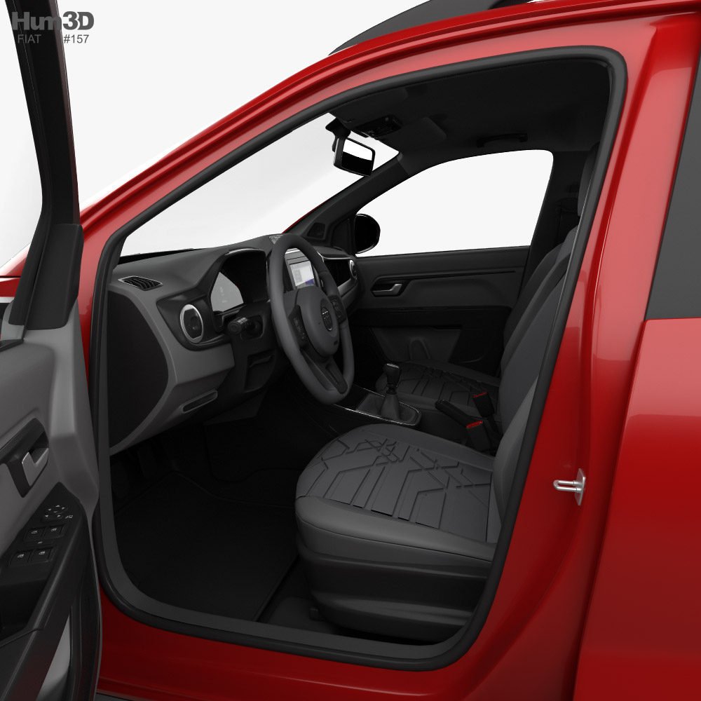 Fiat Strada CD Volcano con interior 2023 Modelo 3D - Descargar Pickup ...