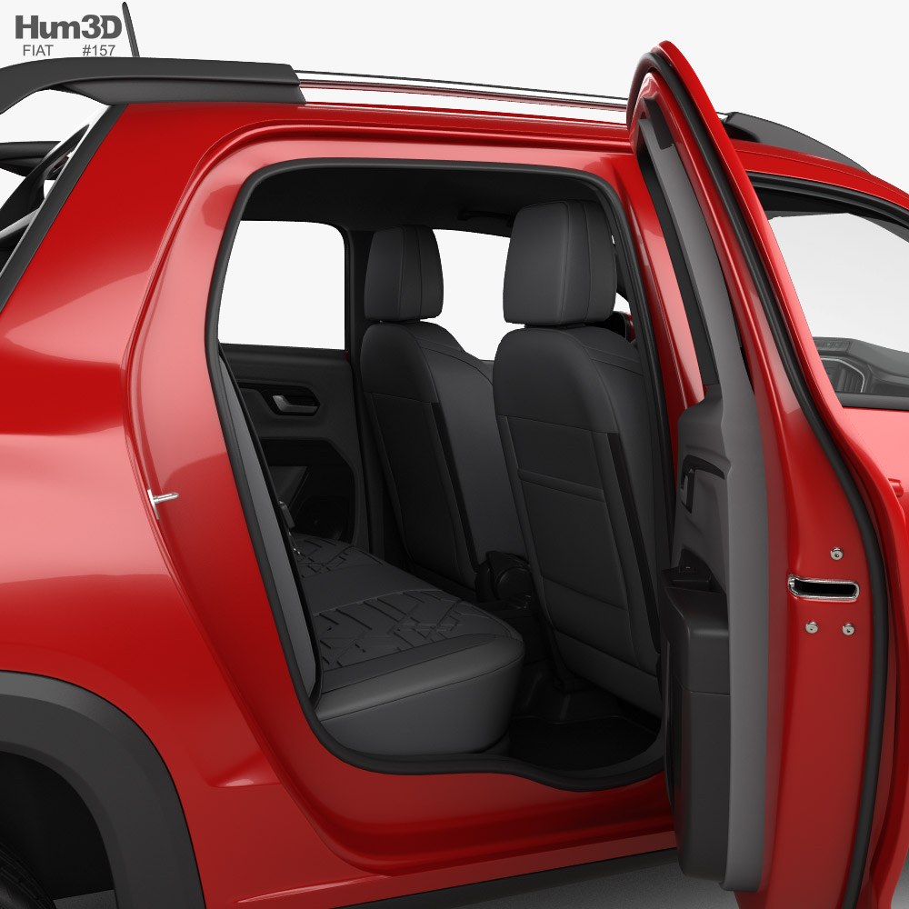Fiat Strada CD Volcano con interior 2023 Modelo 3D - Descargar Pickup ...
