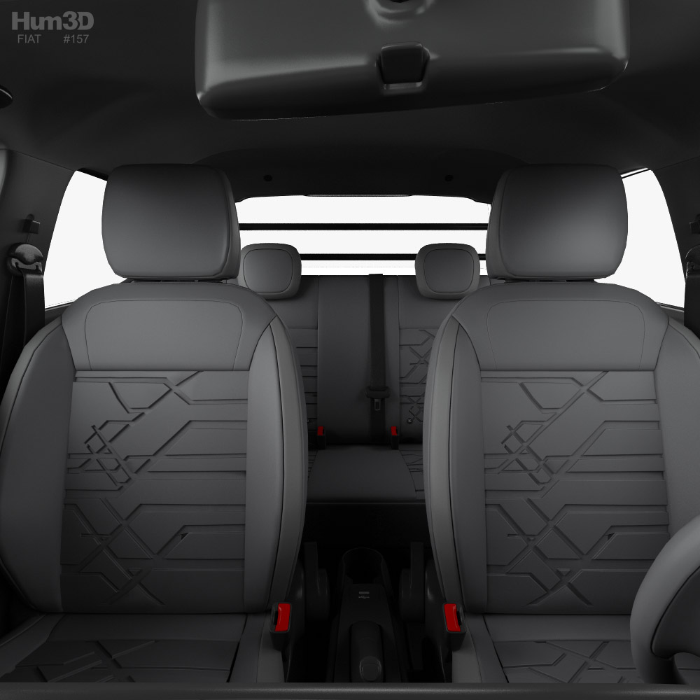 Fiat Strada CD Volcano con interior 2023 Modelo 3D - Descargar Pickup ...