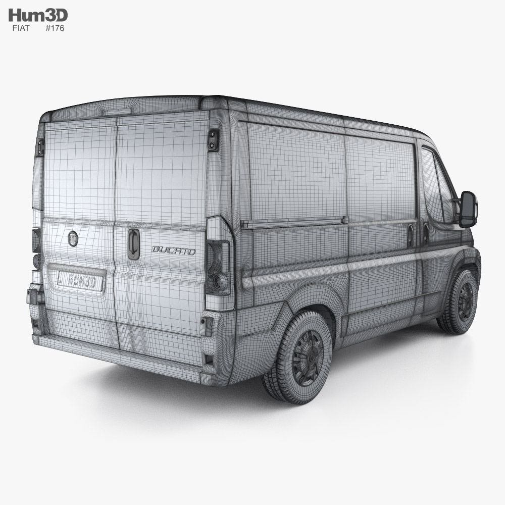 Fiat Ducato Panel Van L1H1 2009 3D model - Download Van on 3DModels.org