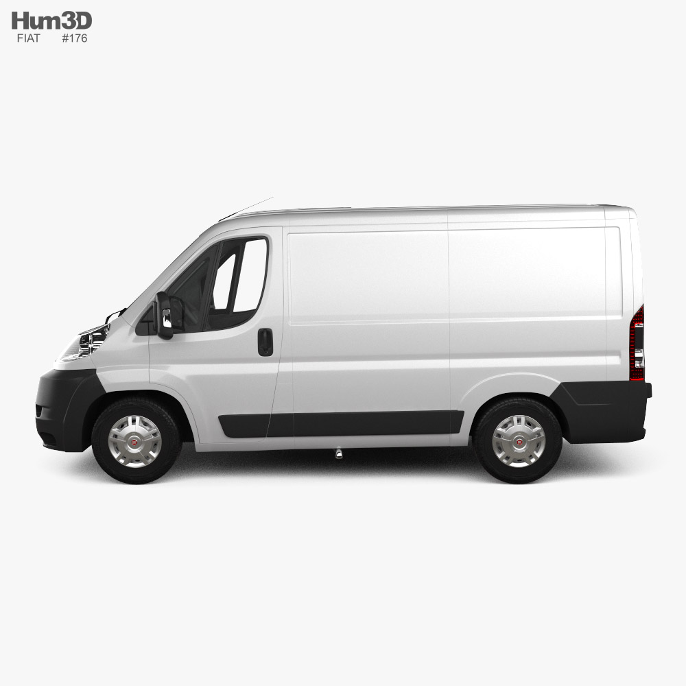 Fiat Ducato Panel Van L1H1 2009 3D model - Download Van on 3DModels.org