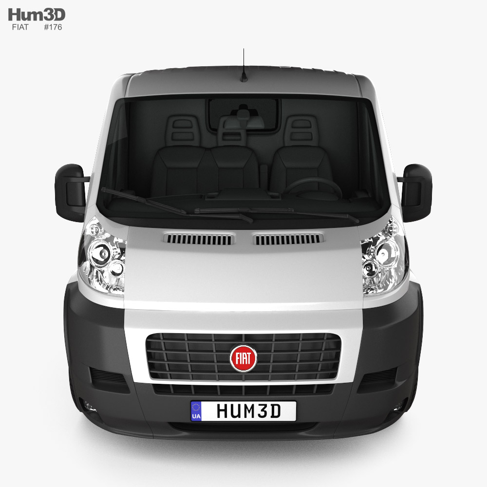 Fiat Ducato Panel Van L1H1 2009 3D model - Download Van on 3DModels.org