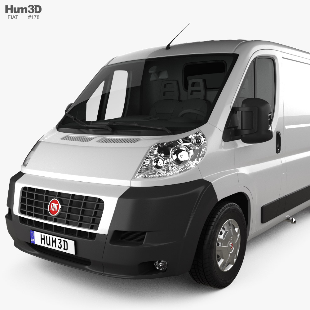Fiat Ducato Panel Van L2H1 2009 3D model - Download Van on 3DModels.org