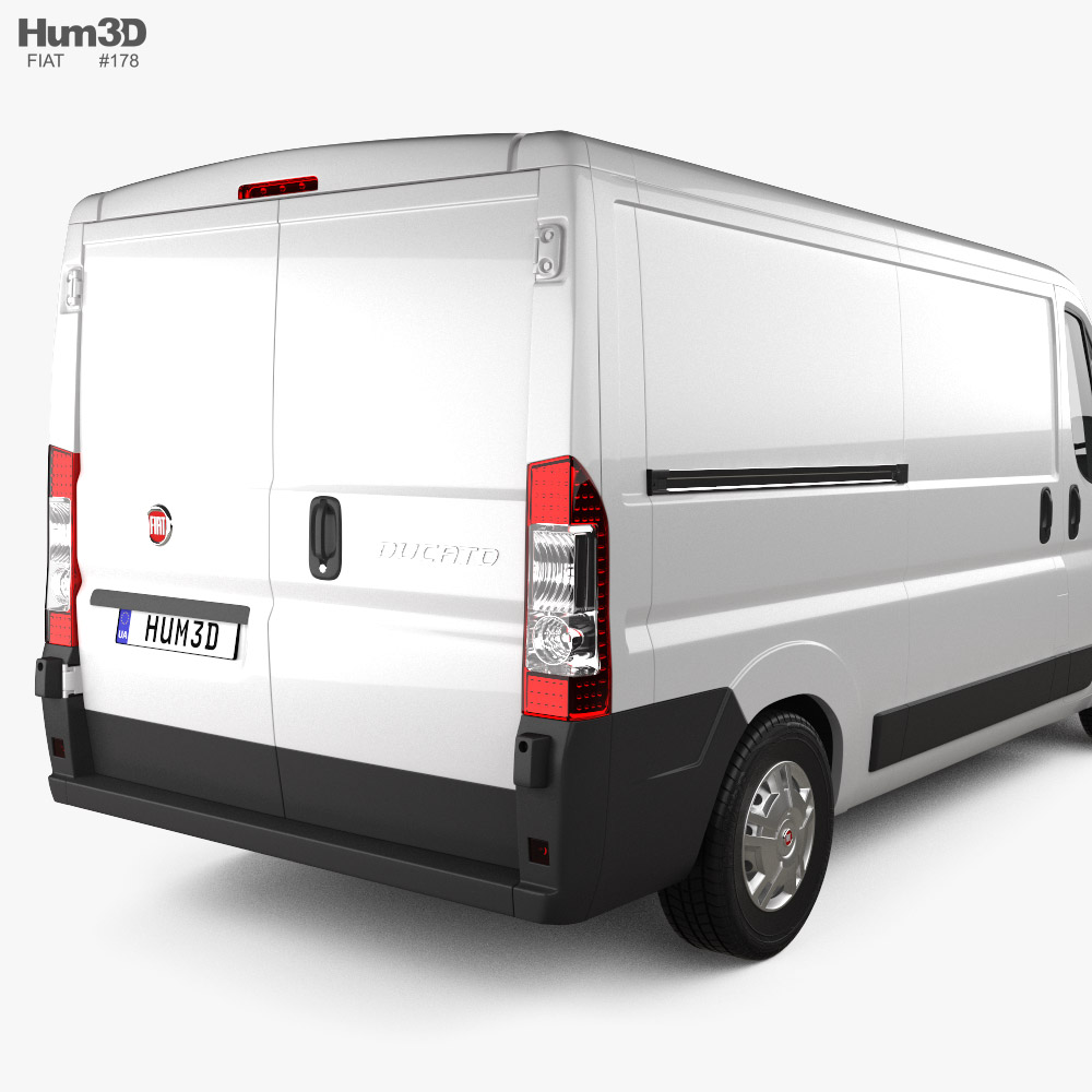 Fiat Ducato Panel Van L2H1 2009 3D model - Download Van on 3DModels.org