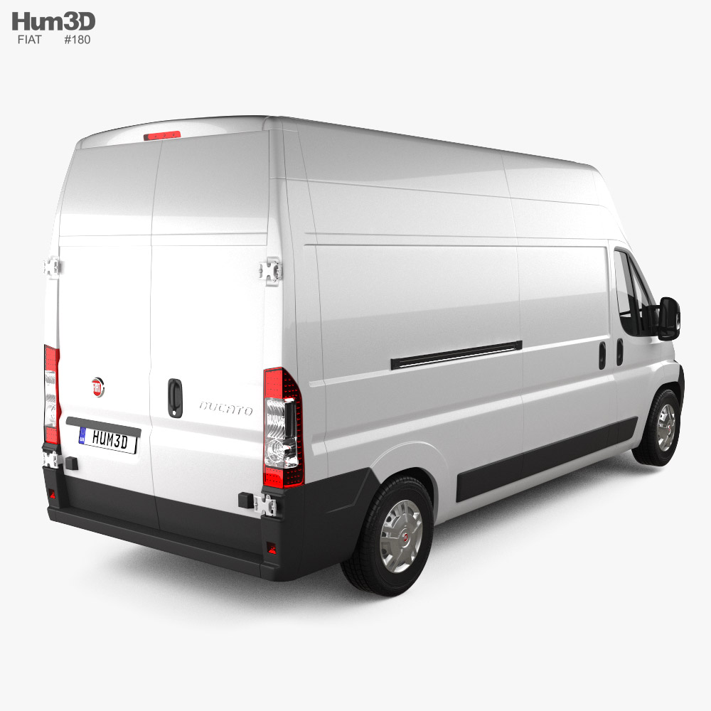 Fiat Ducato Panel Van L3H3 2009 3D model - Download Van on 3DModels.org