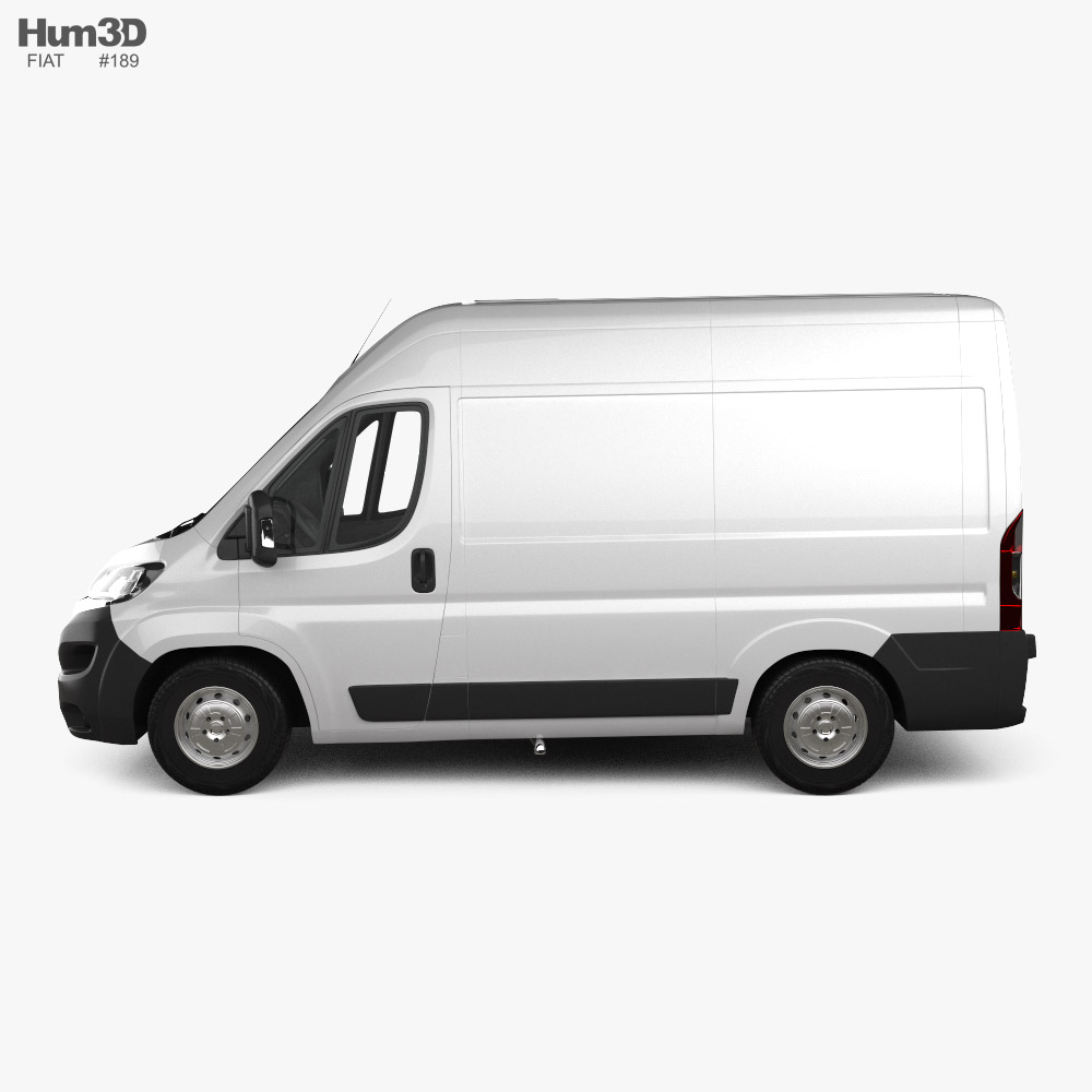 Fiat Ducato Panel Van L1H2 2017 3D model - Download Van on 3DModels.org
