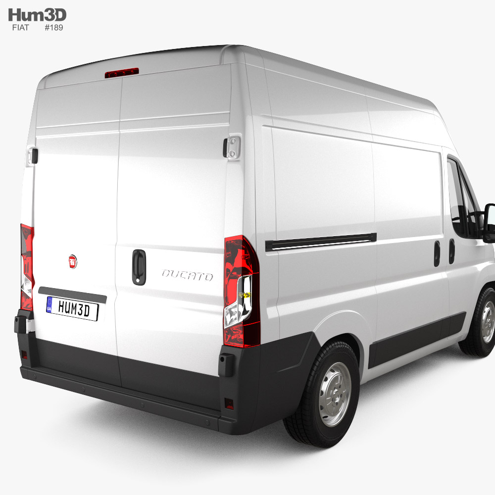 Fiat Ducato Panel Van L1H2 2017 3D model - Download Van on 3DModels.org