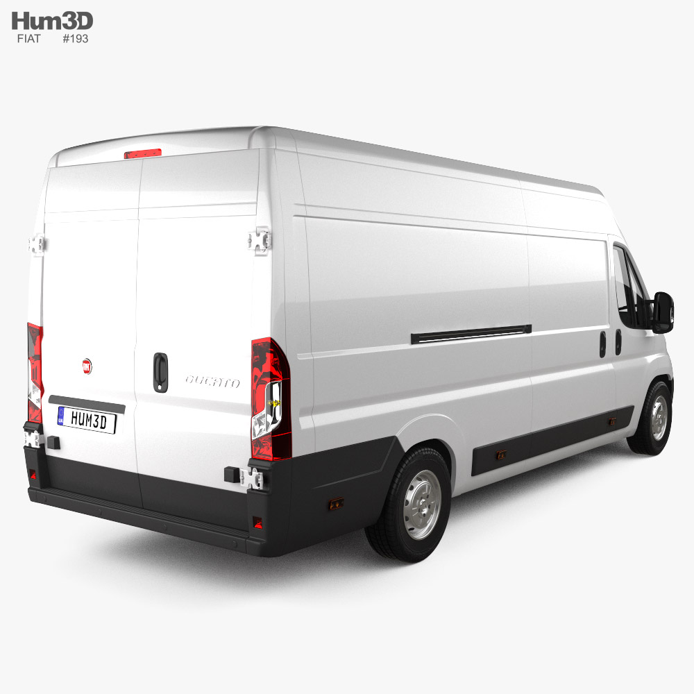 Fiat Ducato Panel Van L4H2 2017 3D model - Download Van on 3DModels.org