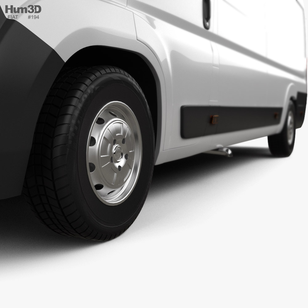 Fiat Ducato Panel Van L4H3 2017 3D model - Download Van on 3DModels.org