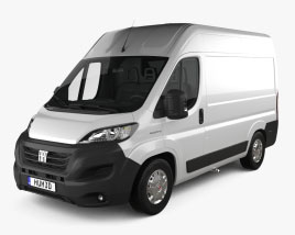 Fiat Ducato Panel Van L1H2 2024 3D model - Download Van on 3DModels.org