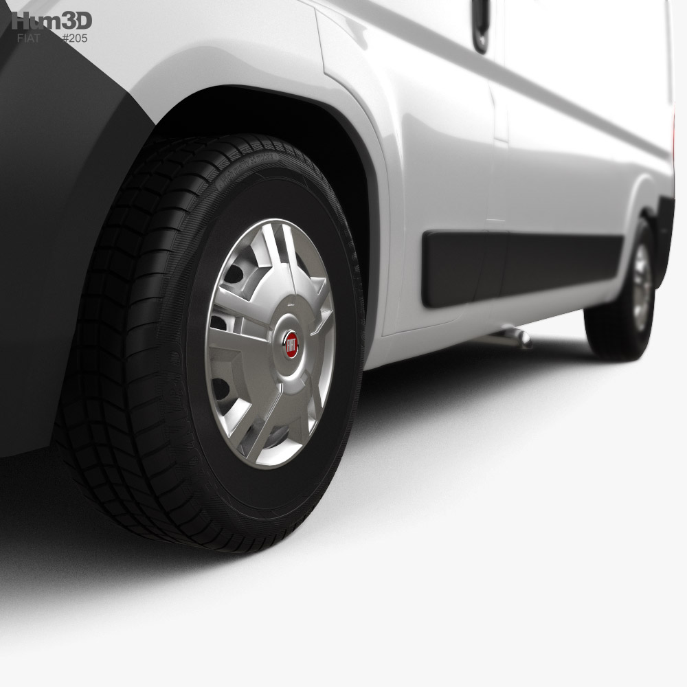 Fiat Ducato Panel Van L2H2 2024 3D model - Download Van on 3DModels.org