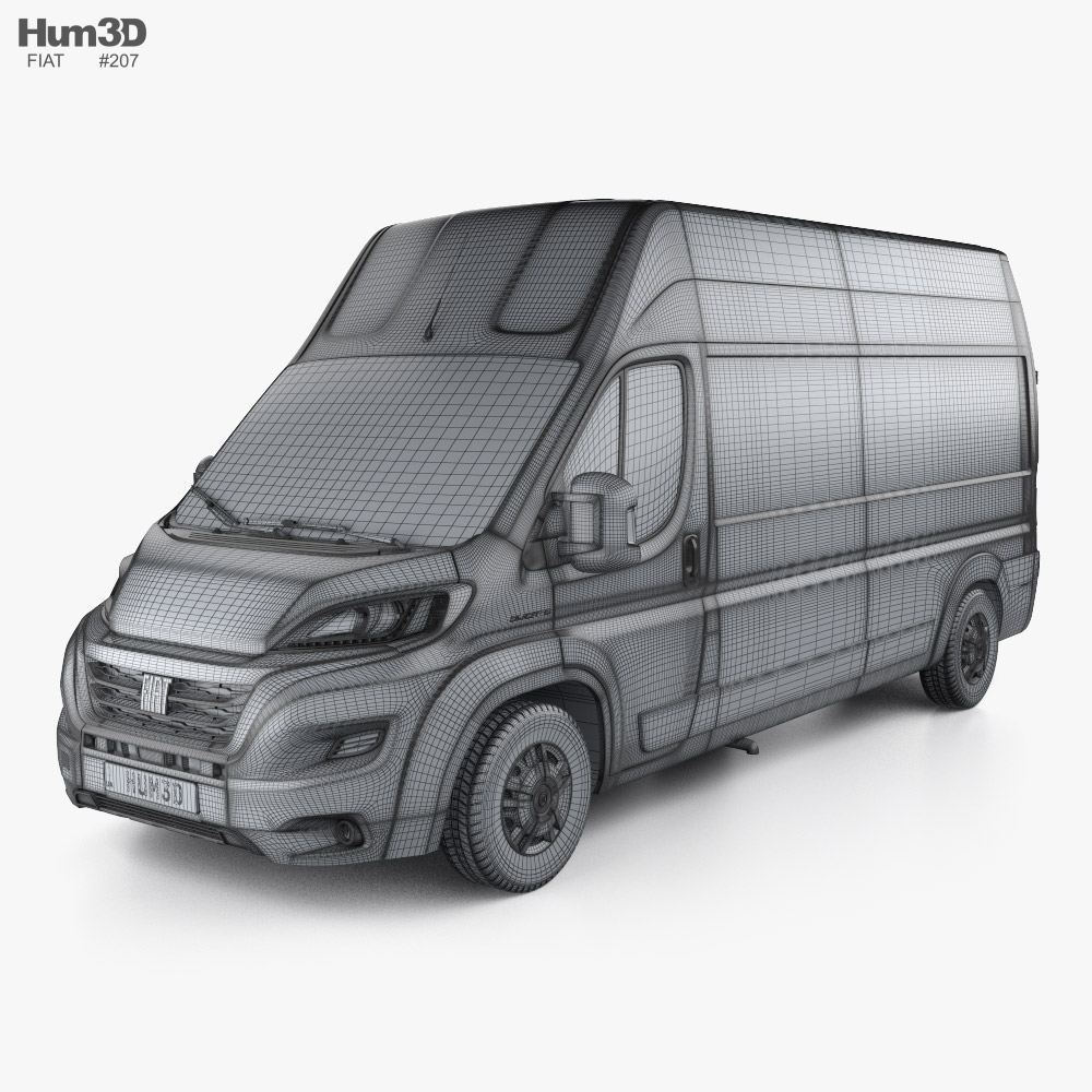 Fiat Ducato Panel Van L3H3 2024 3D model - Download Van on 3DModels.org