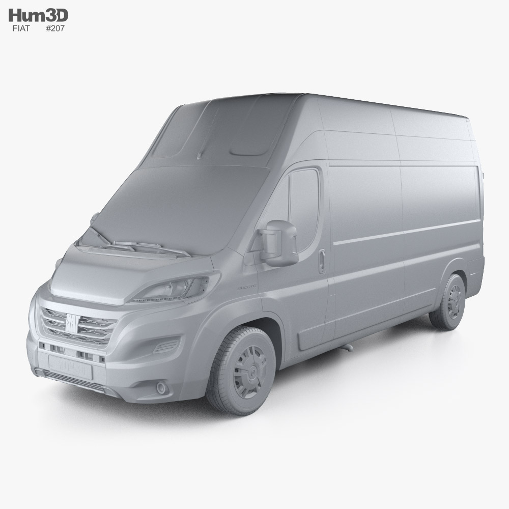Fiat Ducato Panel Van L3H3 2024 3D model - Download Van on 3DModels.org