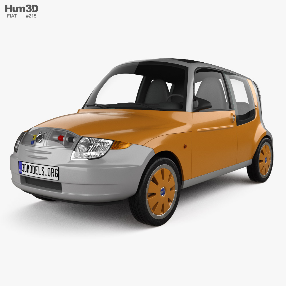 Fiat Ecobasic 2002 3D model - Download Hatchback on 3DModels.org