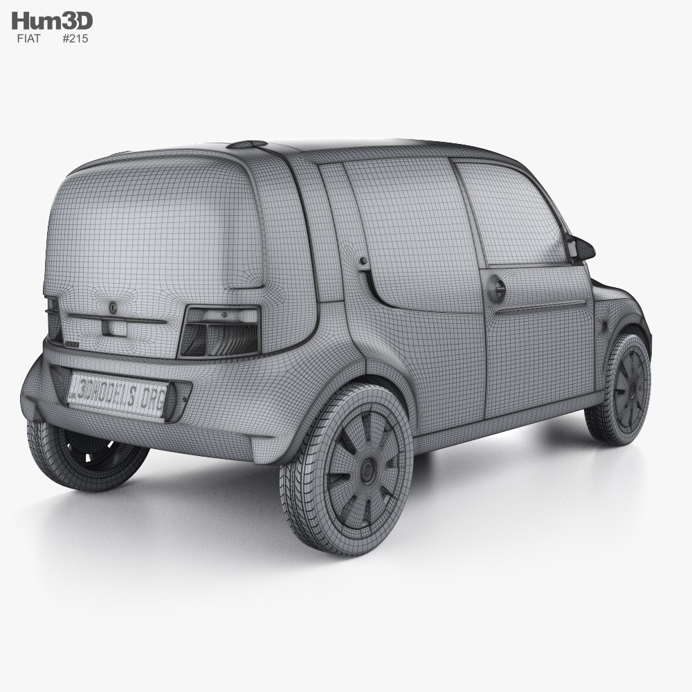 Fiat Ecobasic 2002 3D model - Download Hatchback on 3DModels.org