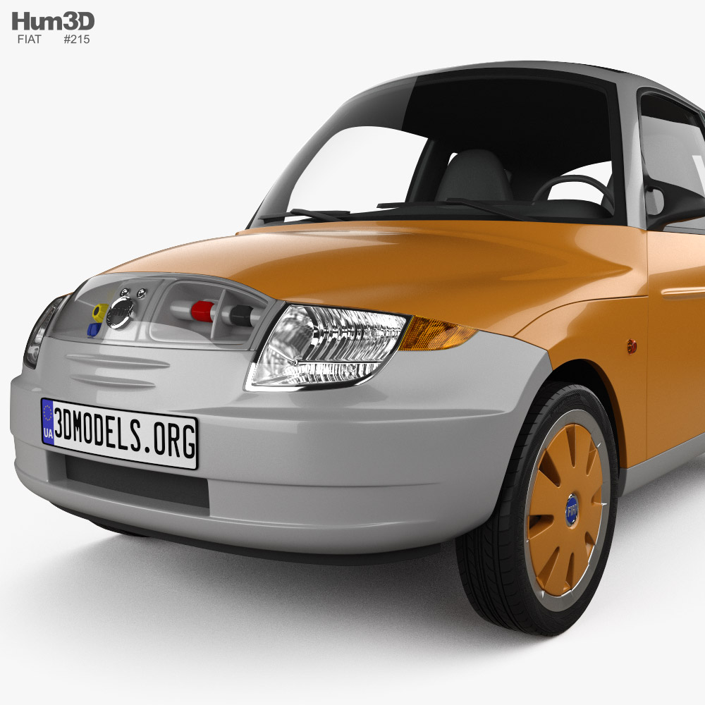 Fiat Ecobasic 2002 3D model - Download Hatchback on 3DModels.org