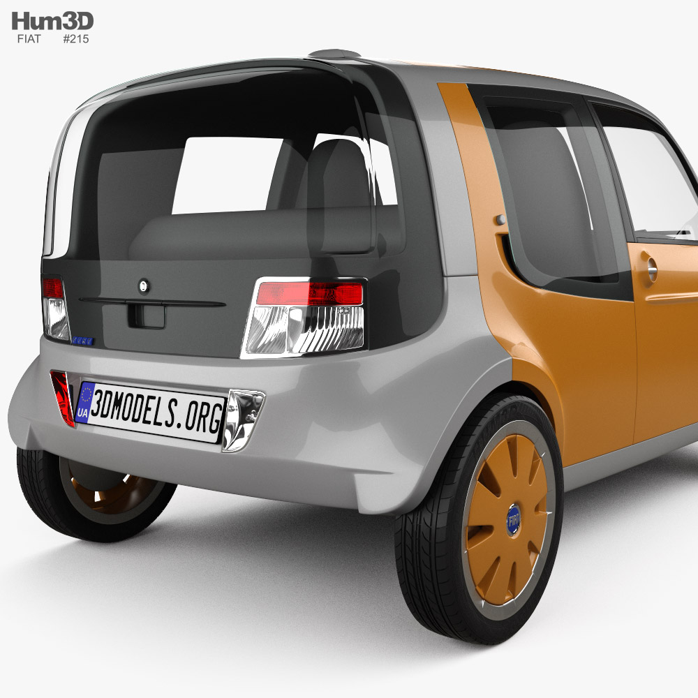 Fiat Ecobasic 2002 3D model - Download Hatchback on 3DModels.org