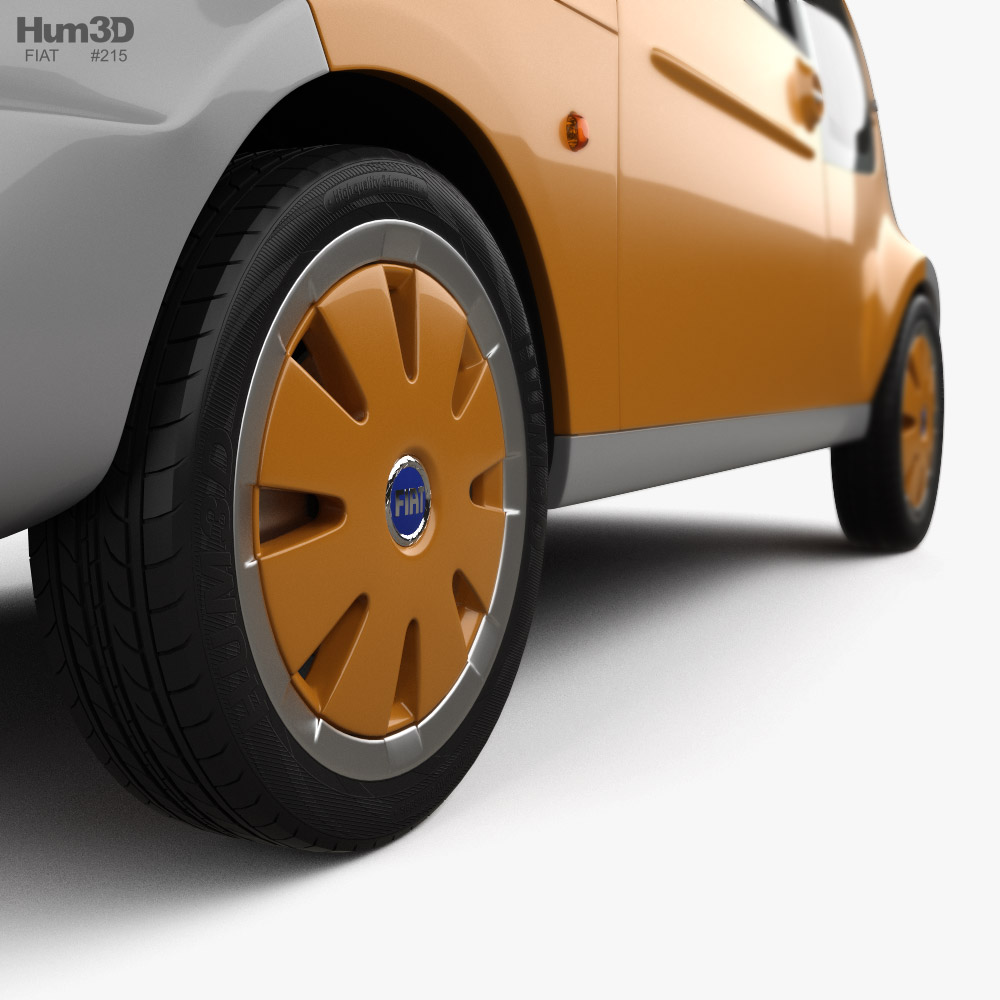 Fiat Ecobasic 2002 3D model - Download Hatchback on 3DModels.org