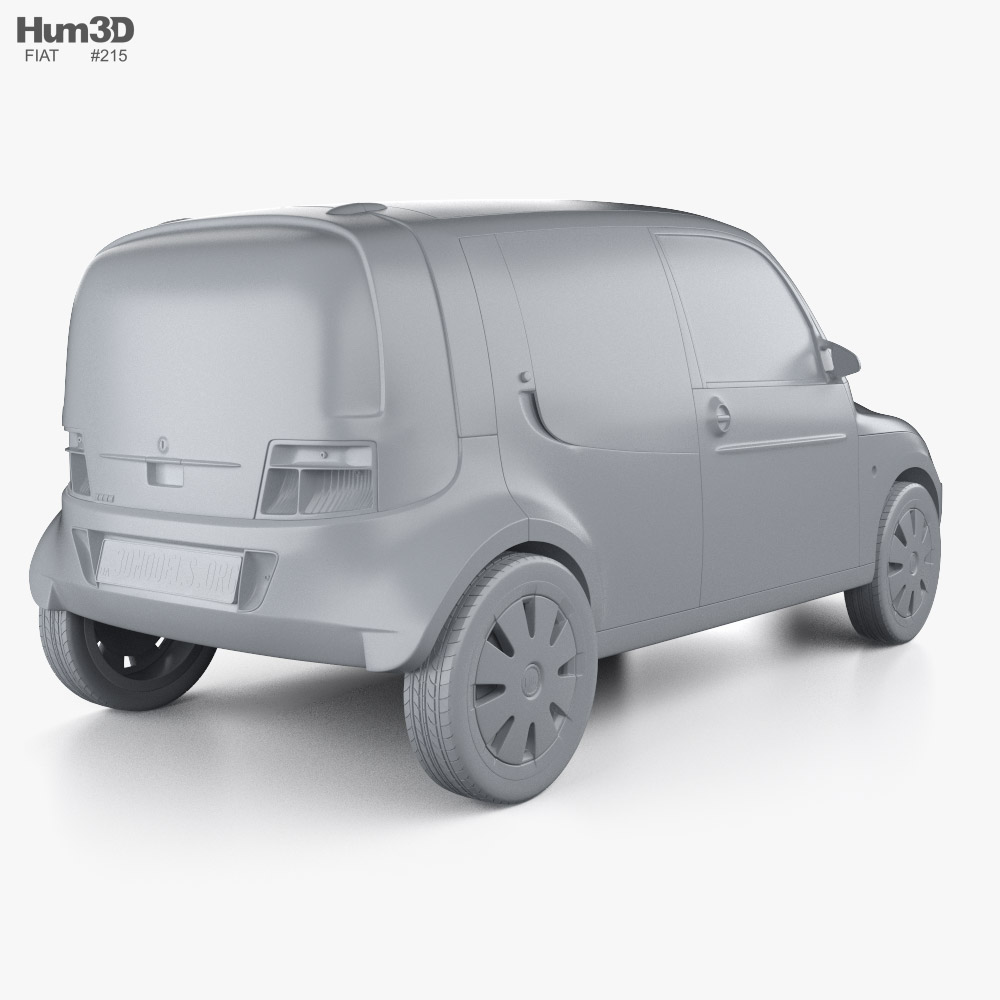Fiat Ecobasic 2002 3D model - Download Hatchback on 3DModels.org