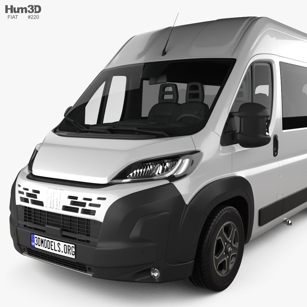 Fiat Ducato Passenger Van L2H2 2025 3D model - Download Van on 3DModels.org