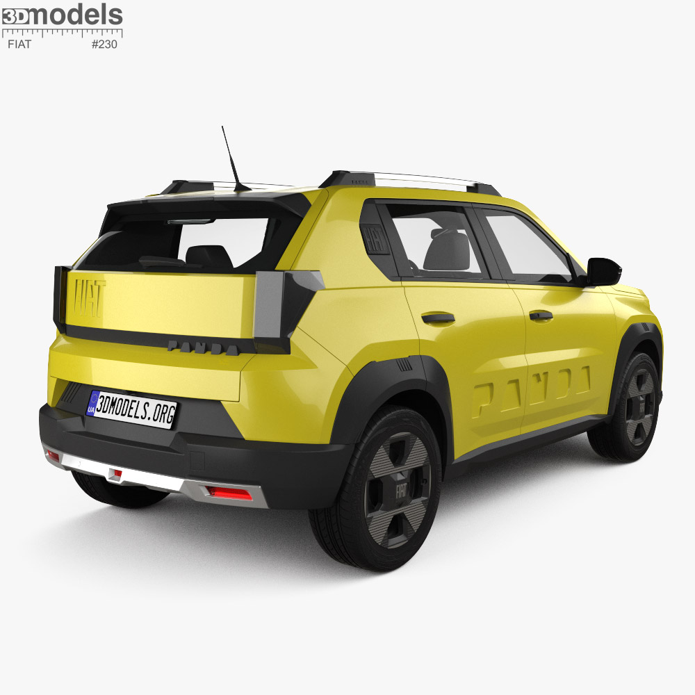 Fiat Grande Panda 2025 3D model - Download Hatchback on 3DModels.org