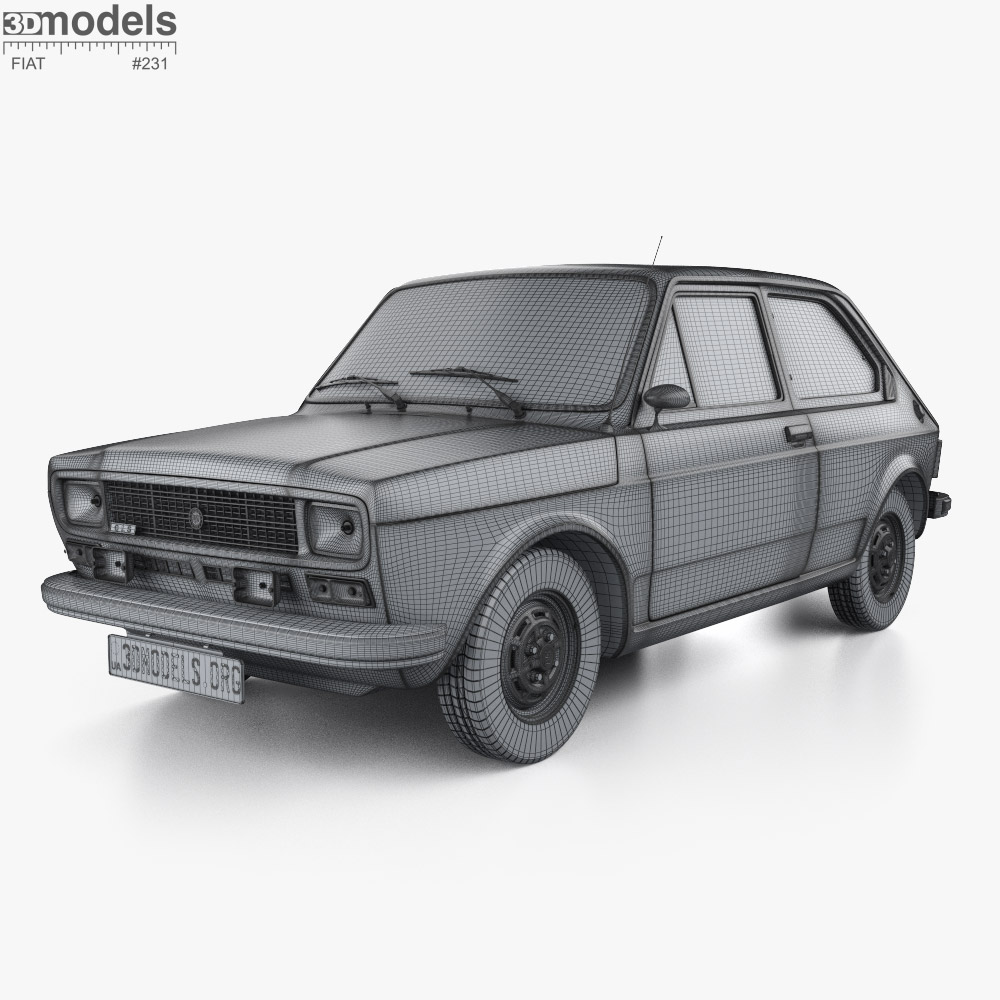 Fiat 147 GLS 1982 Modelo 3D - Descargar Hatchback activado 3DModels.org