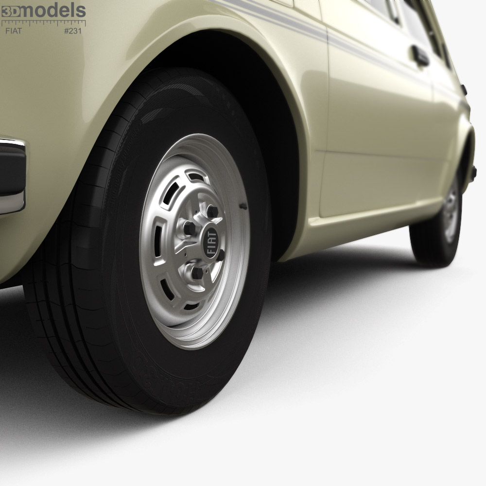 Fiat 147 GLS 1982 Modelo 3D - Descargar Hatchback activado 3DModels.org