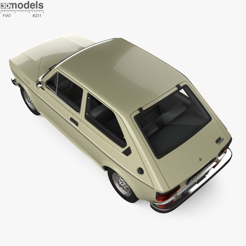 Fiat 147 GLS 1982 Modelo 3D - Descargar Hatchback activado 3DModels.org