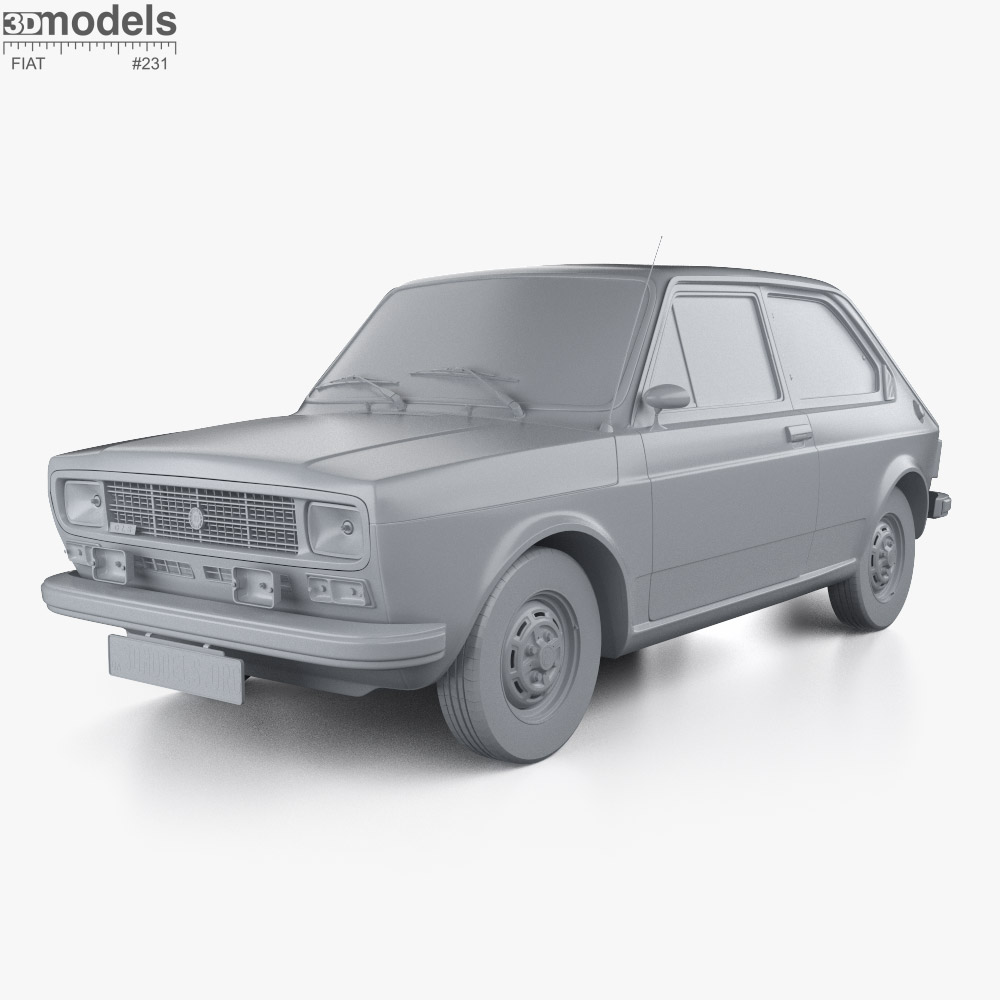 Fiat 147 GLS 1982 Modelo 3D - Descargar Hatchback activado 3DModels.org