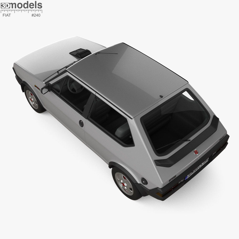 Fiat Ritmo 3-door Abarth 1985 3D model - Download Hatchback on 3DModels.org